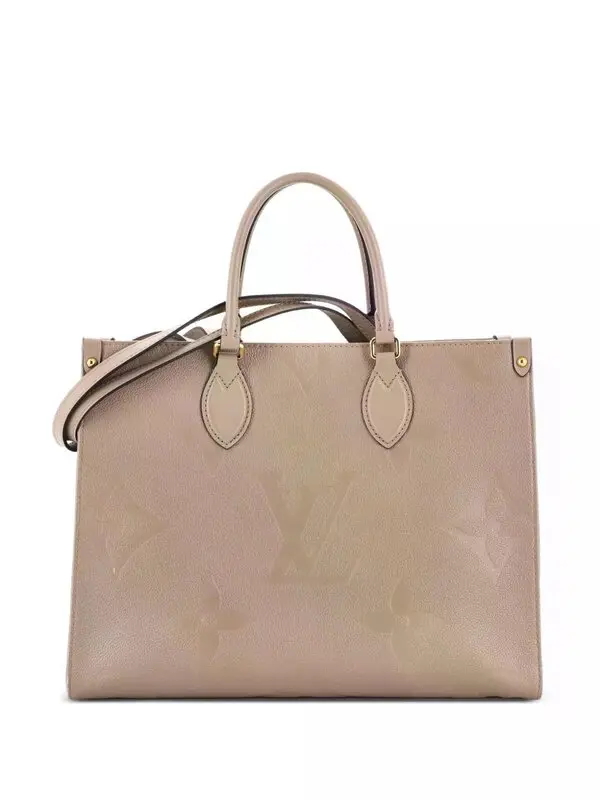 LOUIS VUITTON Onthego Monogram Empreinte Giant Mm Tote Bag - Neutrals