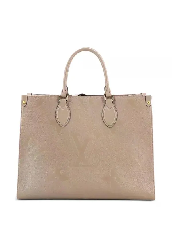 LOUIS VUITTON Onthego Monogram Empreinte Giant Mm Tote Bag - Neutrals