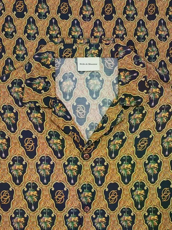 Drole De Monsieur Baroque Grapes-print Shirt