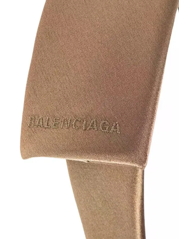 Balenciaga Logo Embroidered Satin Headband
