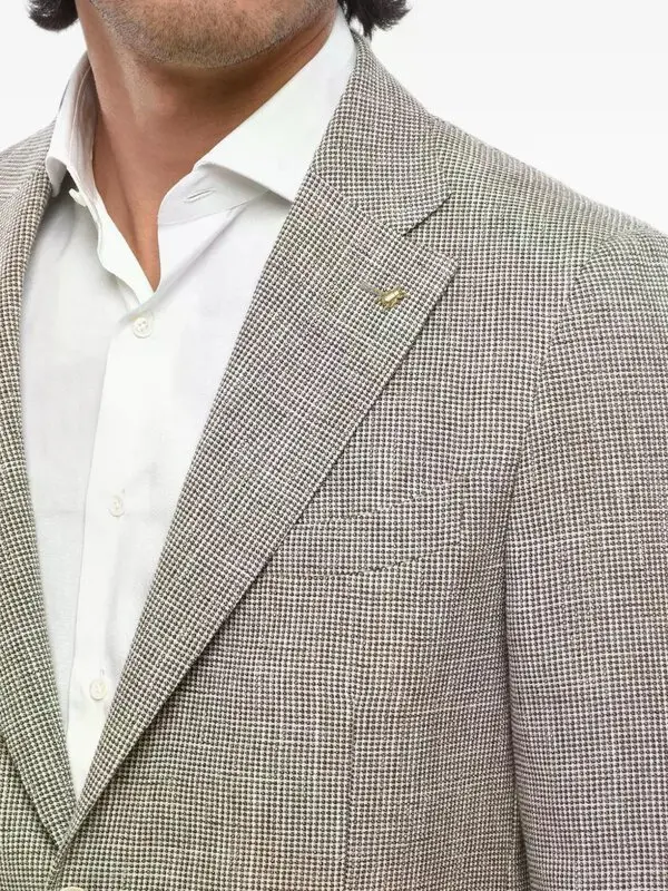 Corneliani Pin-detail Houndstooth Blazer