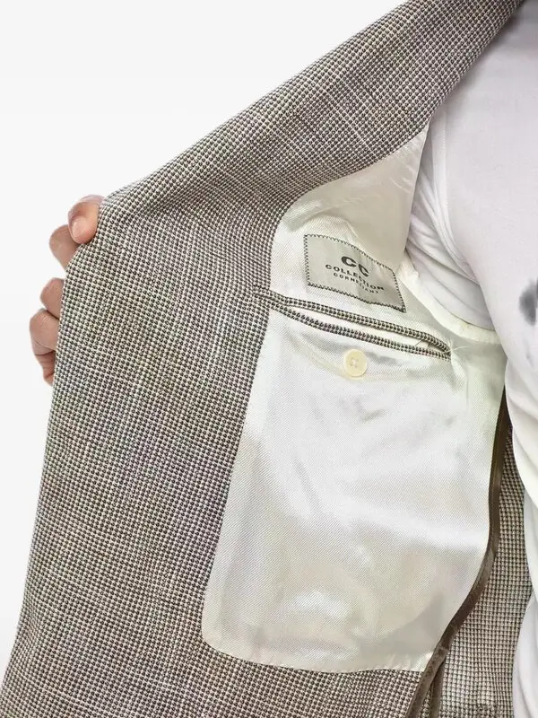 Corneliani Pin-detail Houndstooth Blazer