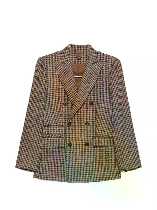 Max Mara Houndstooth Double-breasted Jacket