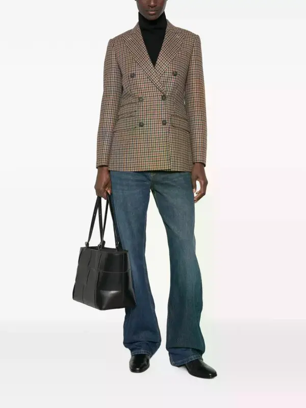 Max Mara Houndstooth Double-breasted Jacket