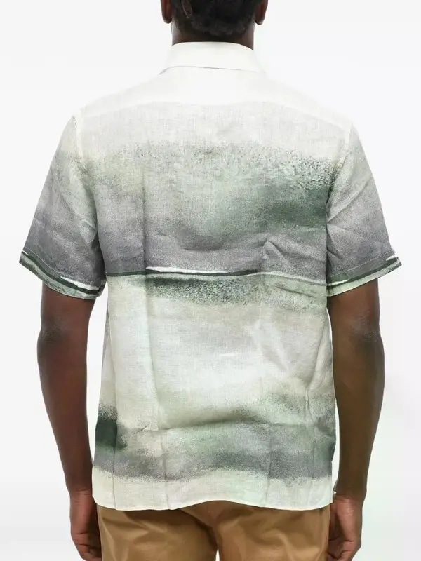 Corneliani Ombre-effect Short-sleeve Shirt