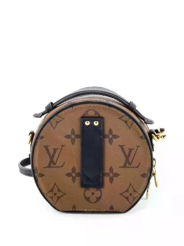 LOUIS VUITTON Mini Boite Chapeau Bag Reverse Monogram Canvas Crossbody Bag