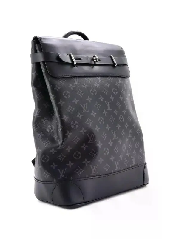 LOUIS VUITTON Steamer Monogram Eclipse Canvas Backpack - Black