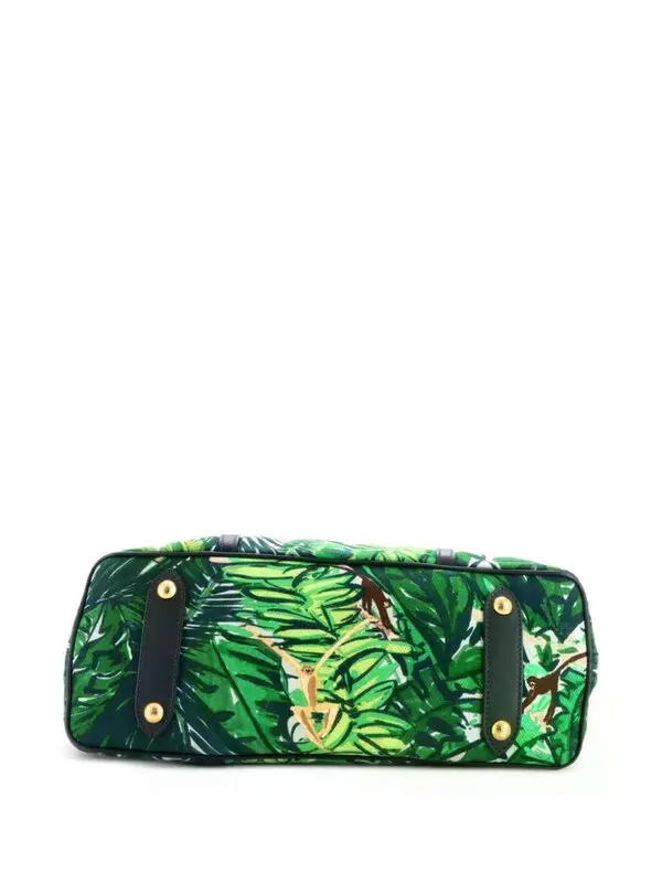 LOUIS VUITTON Ailleurs Cabas Limited Edition Printed Canvas Pm Tote Bag - Green