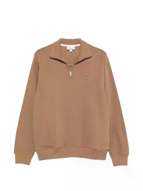 Lacoste Logo-patch Zip-fastening Polo Shirt