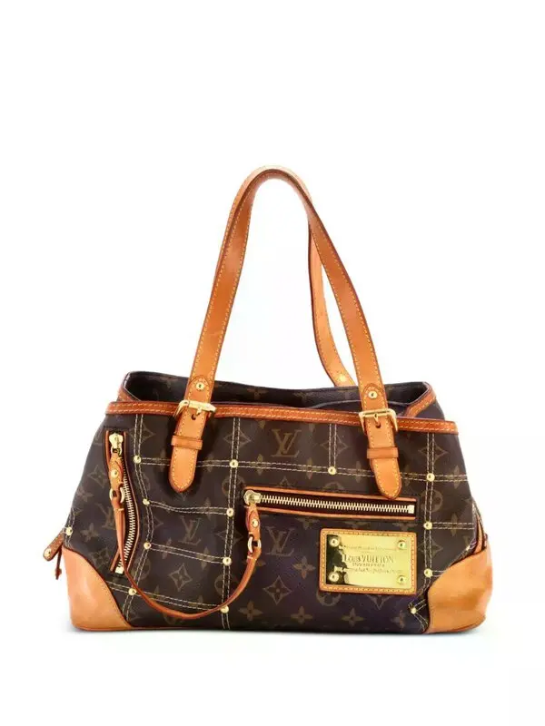 LOUIS VUITTON Monogram Canvas Riveting Tote Bag