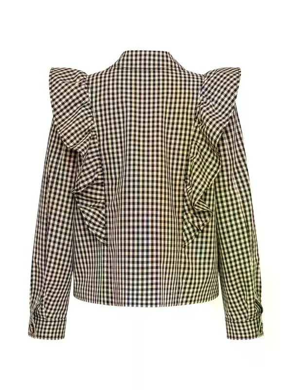 MAISON COMMON Ruffled Gingham Jacket
