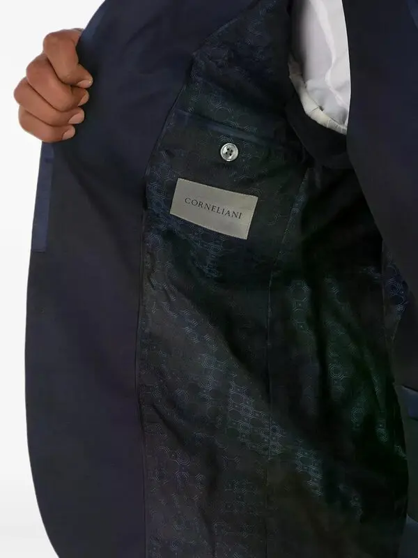 Corneliani Satin-detail Wool Three-piece Suit