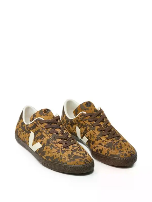 VEJA Panenka Animal-print Logo-patch Sneakers - Brown