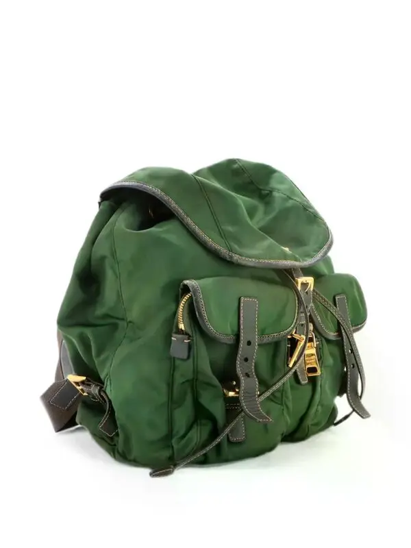 Prada Double Front Pocket Tessuto Medium Backpack