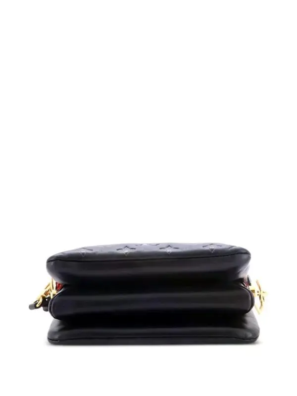 LOUIS VUITTON Monogram Embossed Lambskin Coussin Bb Bag - Black