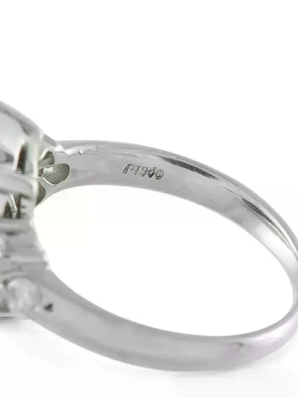 LB EXCLUSIVE Platinum Opal And Diamond Ring