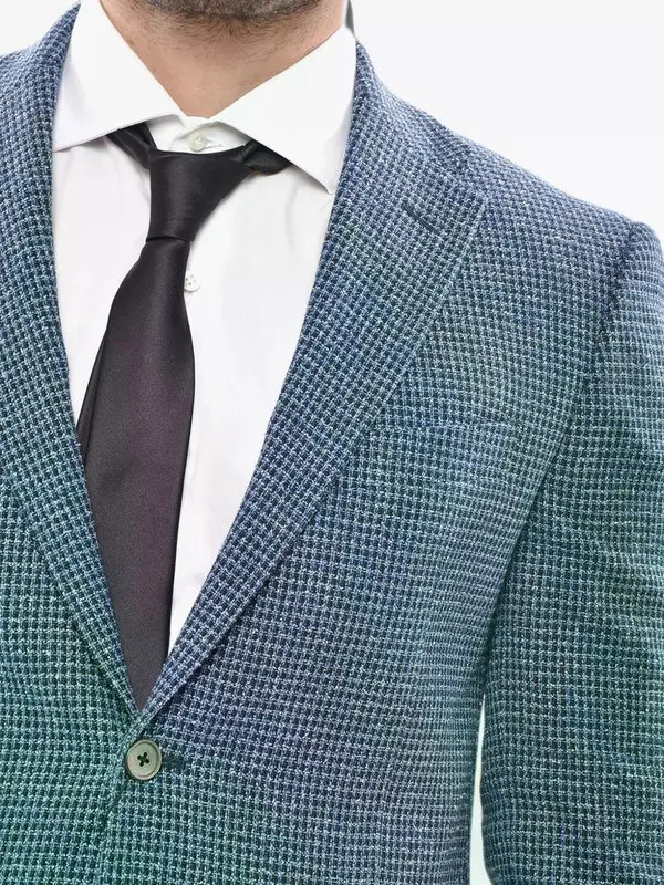 Corneliani Checked Single-breasted Blazer