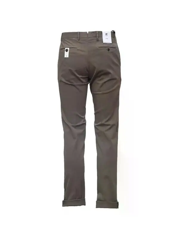 PT TORINO Pressed-crease Slim-fit Trousers