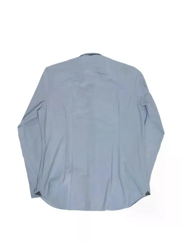 Corneliani Wrinkle-free French-collar Shirt - Blue