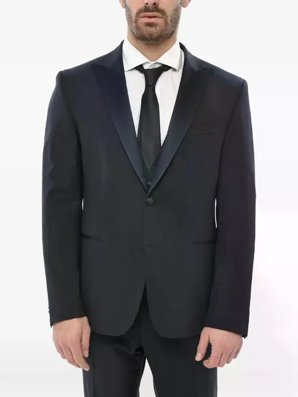 Corneliani Satin-lapel Three-piece Suit