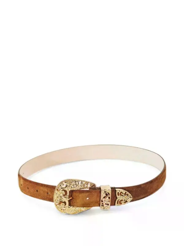 DEHANCHE Versailles Suede Belt - Brown