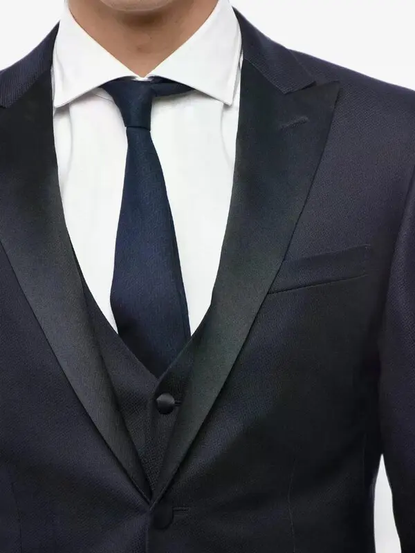 Corneliani Jacquard Satin-lapel Suit