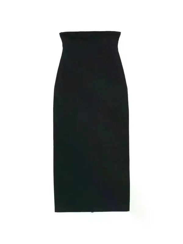 Issey Miyake High-waisted Zip-back Midi Skirt
