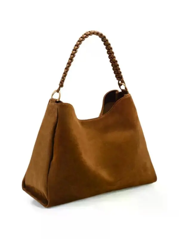 Cult Gaia Osa Suede Braided-handle Tote Bag