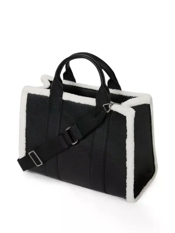 Karl Lagerfeld Medium Rue St-guillaume Shearling Square Tote Bag