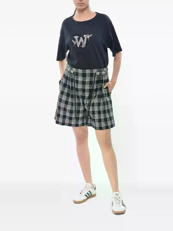 Woolrich Pleated Seersucker Shorts - Black