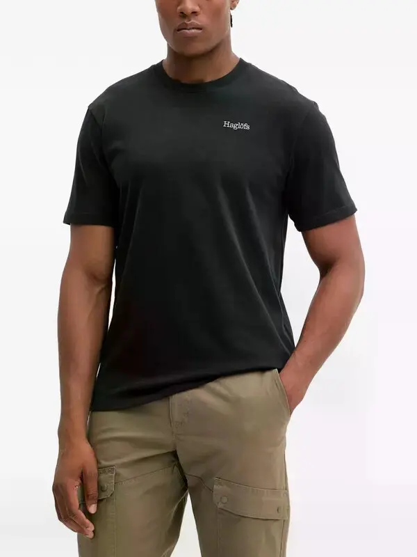 HAGLOFS Logo-embroidered T-shirt