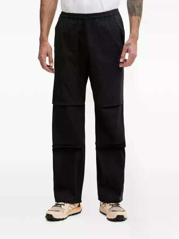 MAMMUT Logo-embroidered Panelled Trousers - Black