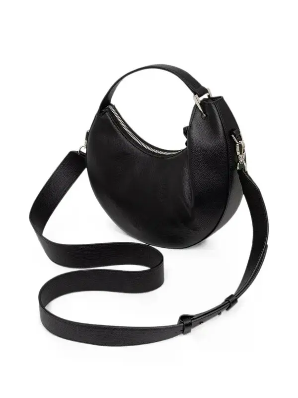 Emporio Armani 1981 Mini Leather Hobo Bag - Black