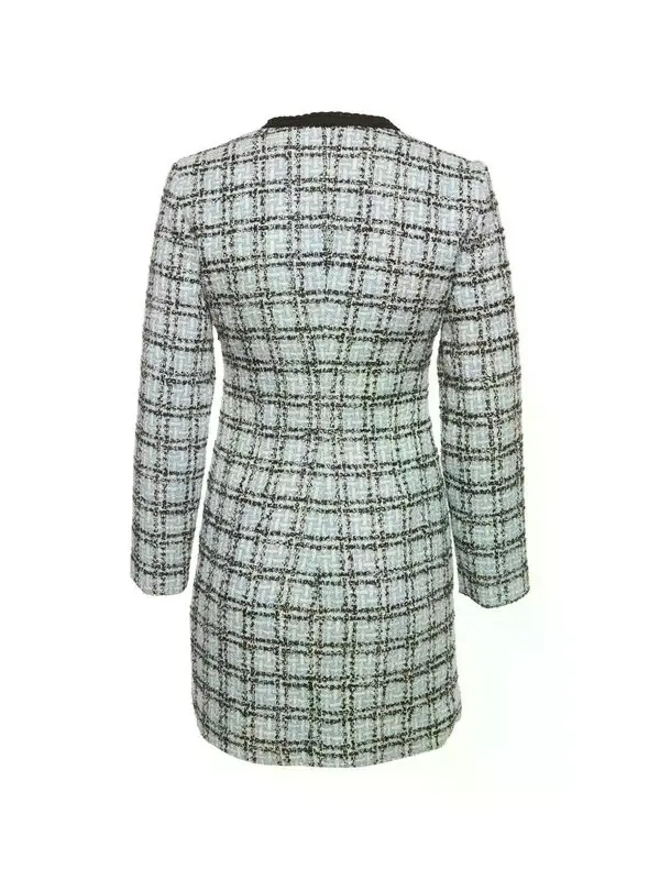 Maje Tweed Long-sleeve Mini Dress