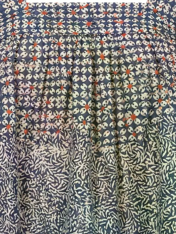 Natalie Martin Spaghetti Strap Floral Print Blouse - Blue
