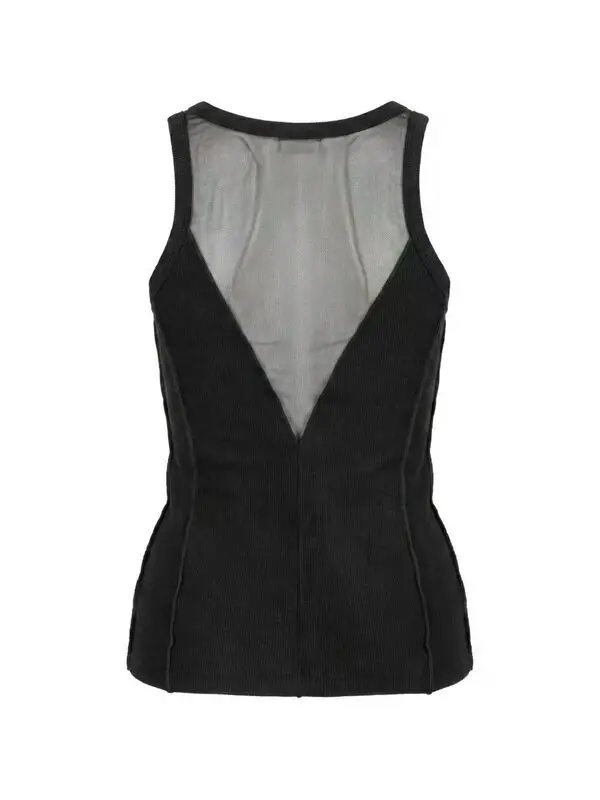Masnada Strap-detail Fine-ribbed Tank Top
