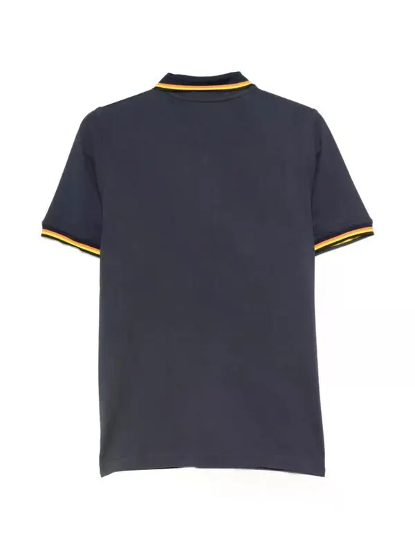 K-WAY Logo-patch Polo Shirt - Blue
