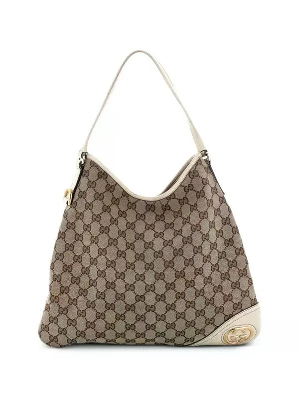 Gucci Gg Canvas Medium Hobo Bag