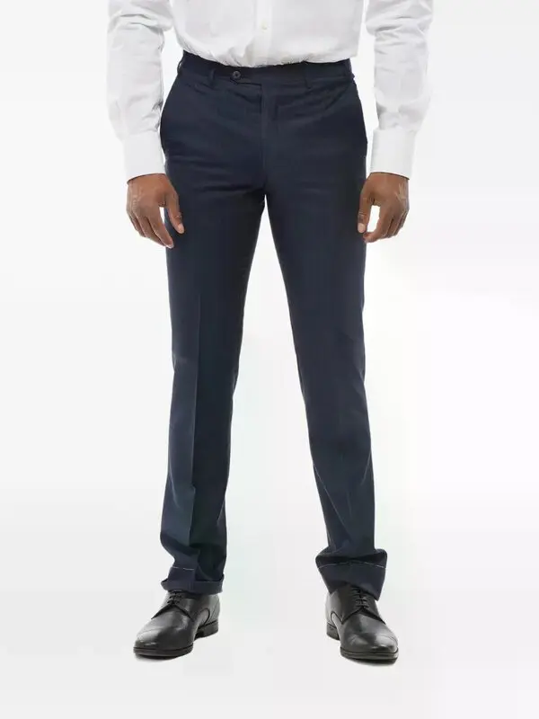 Corneliani Tailored Trousers With Pressed Crease