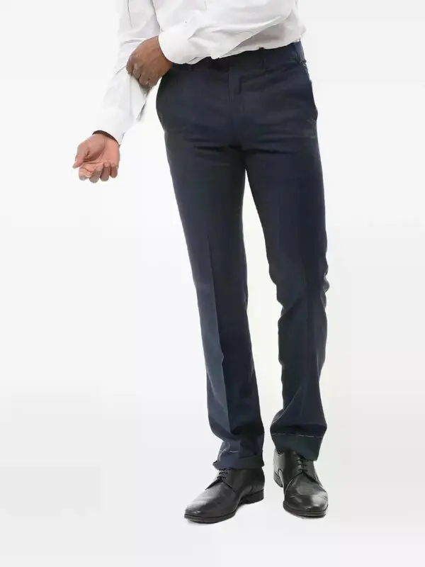 Corneliani Tailored Trousers With Pressed Crease
