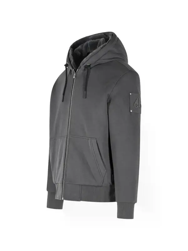 Moose Knuckles Bunny Logo-patch Hoodie