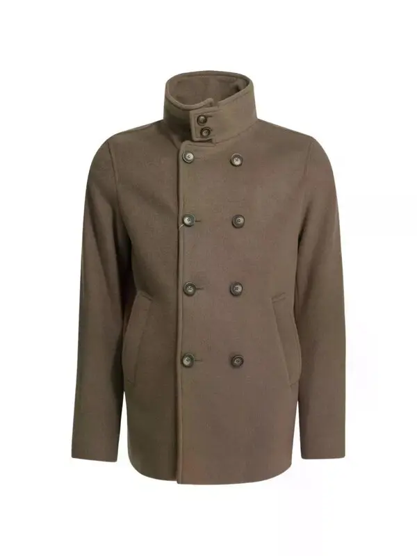Herno Double-breasted High-neck Coat