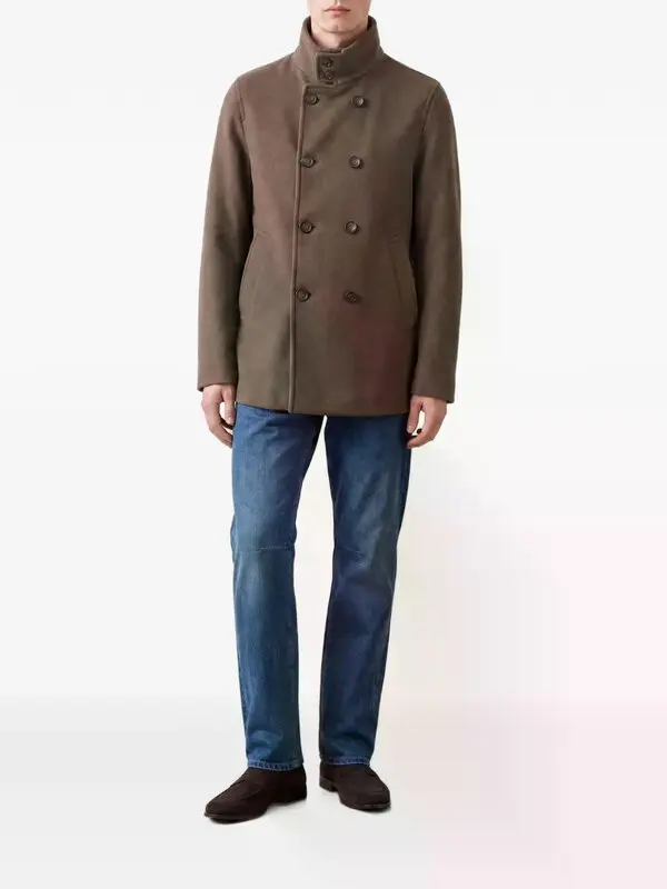 Herno Double-breasted High-neck Coat