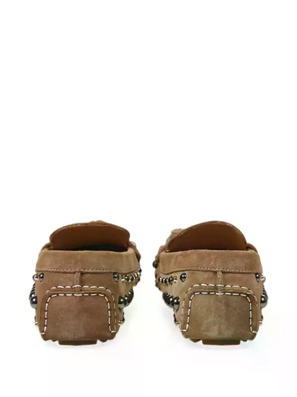 STRATEGIA SHOES Stud-embellished Tassel Loafers - Brown