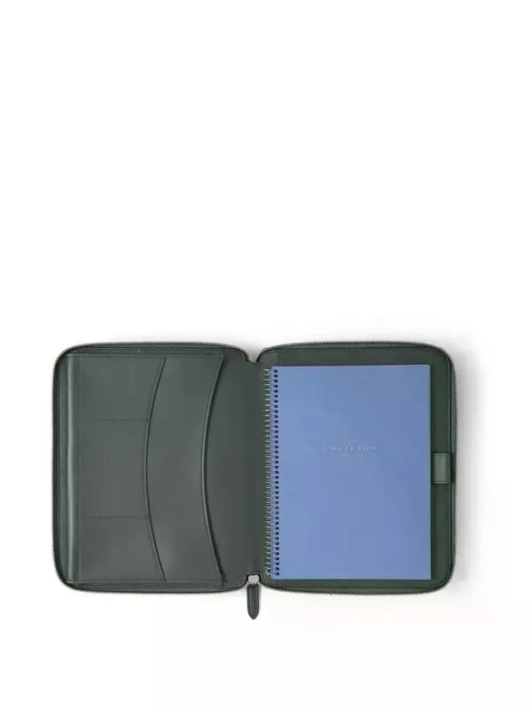 Smythson Panama Cross-grain Leather A5 Writing Folder