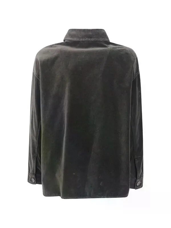 Aspesi Button-fastening Velvet Shirt Jacket