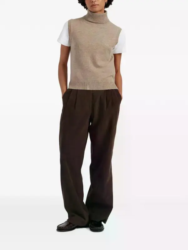 Chinti & Parker High-neck Sleeveless Sweater