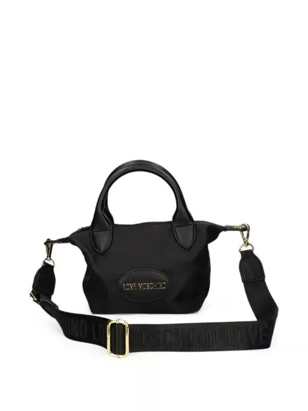 Moschino Logo Plaque Tote Bag