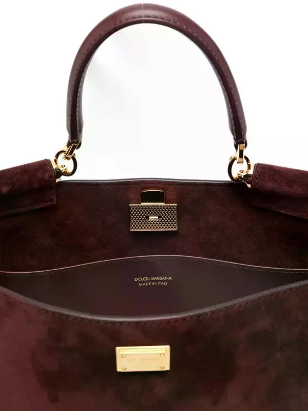 Dolce & Gabbana Vittoria Logo Plaque Tote Bag