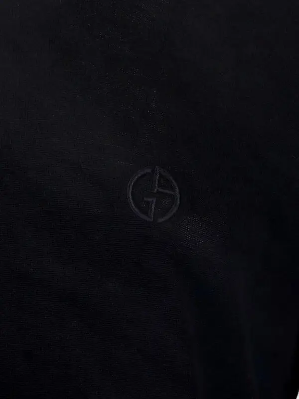 Giorgio Armani Logo-embroidered Virgin Wool Sweater